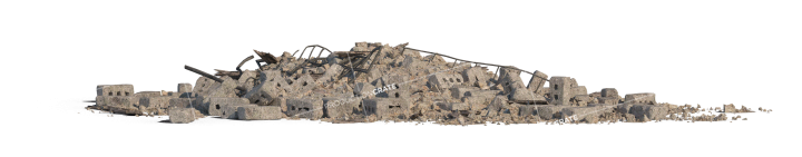 Debris Rubble Pile HD 3K | GraphicsCrate